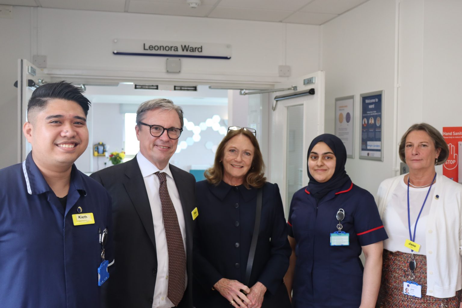 Lady Leonora, Countess of Lichfield, visits Royal Hospital for Neuro ...