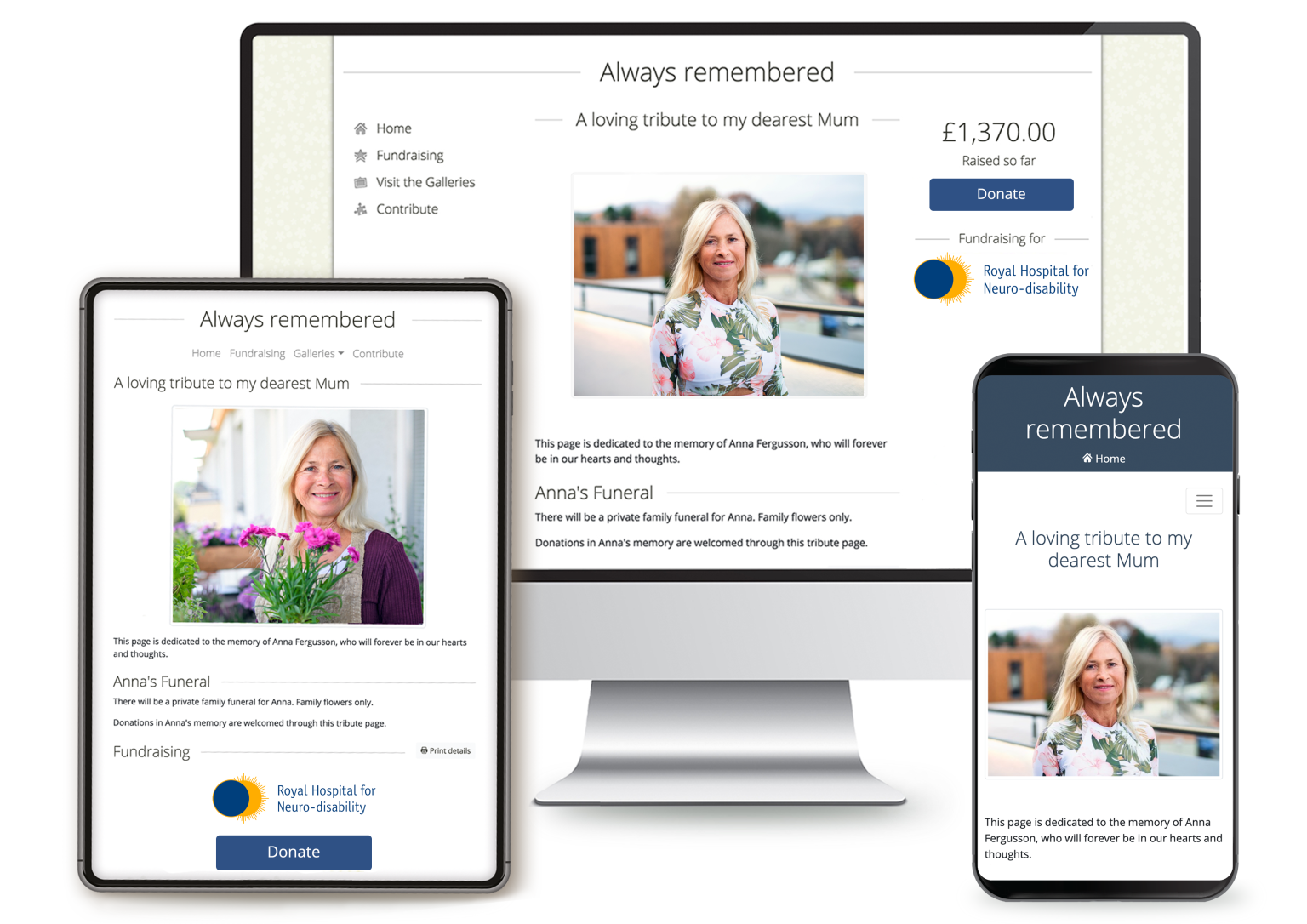 Online Tributes - Royal Hospital for Neuro-disability